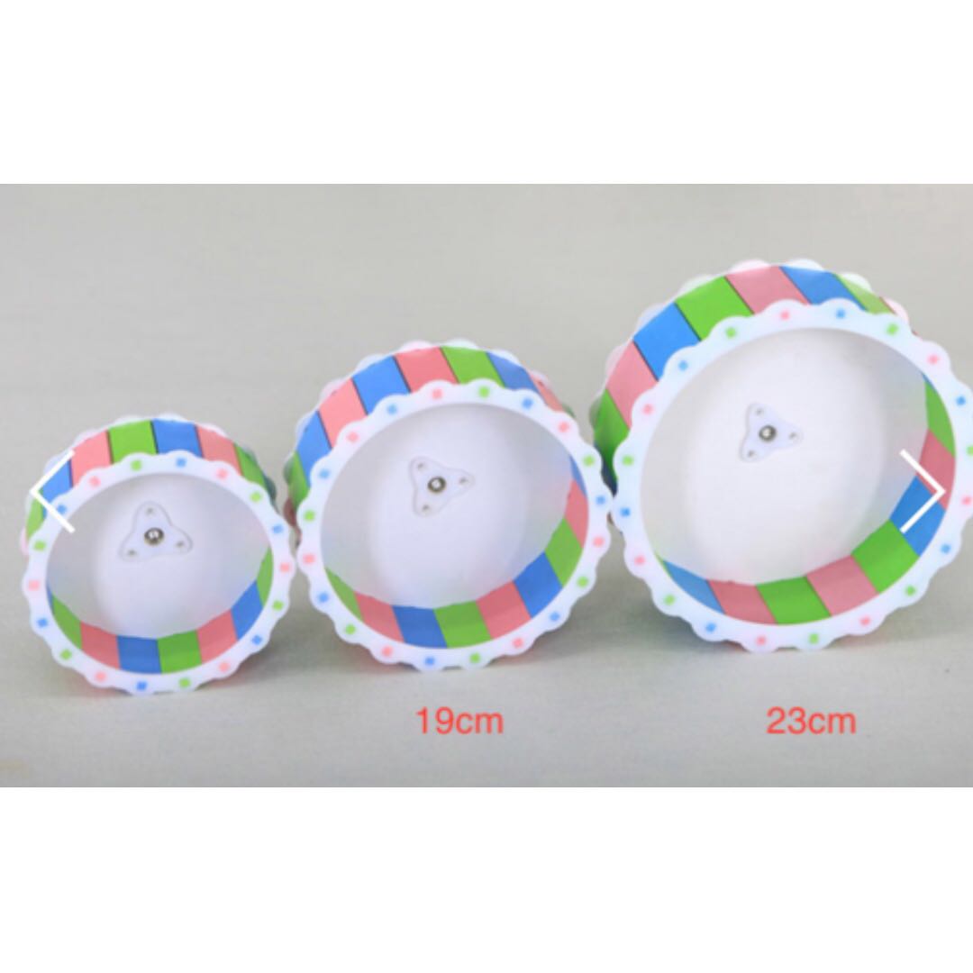 Super Silent Rainbow Running Wheel for Rabbits/Hamsters/ChinChillas ...