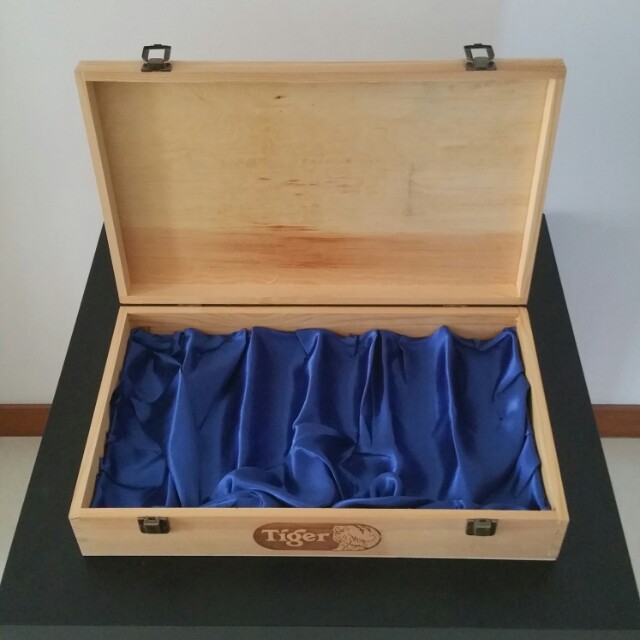 Tiger Beer wooden box, Furniture & Home Living, Home Decor, Vases ...