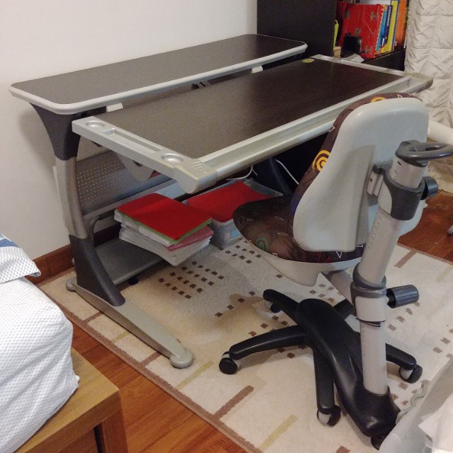 Kinderfun Ergonomic Study Table and chair, Babies & Kids, Baby Nursery ...