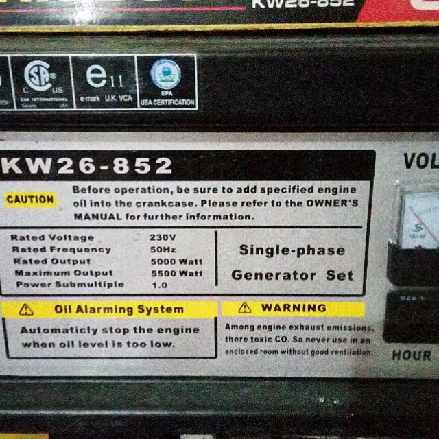 Genset Krisbow 5500 watt, Elektronik, Lainnya di Carousell Genset Krisbow 5500 watt, Elektronik, Lainnya di Carousell