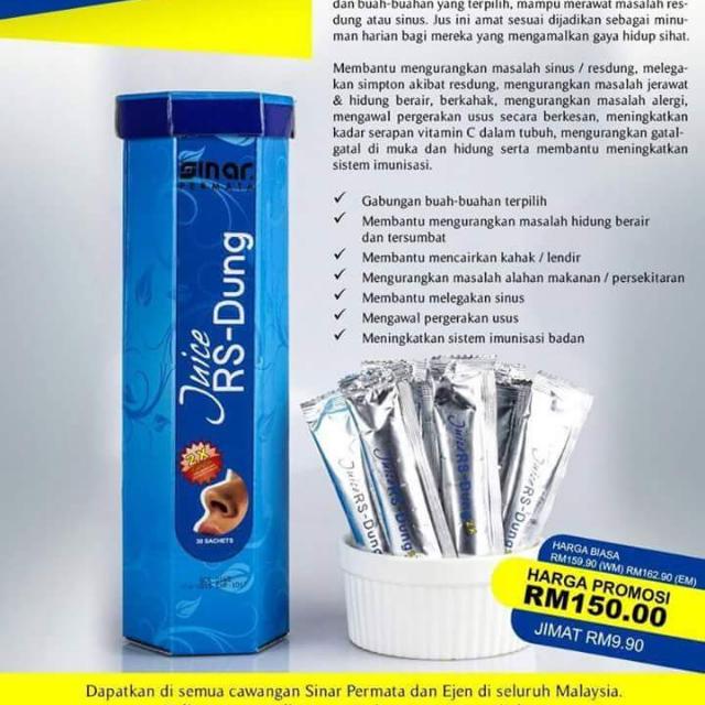 jus raja satong . ubat resdong, Health & Nutrition, Health Supplements ...