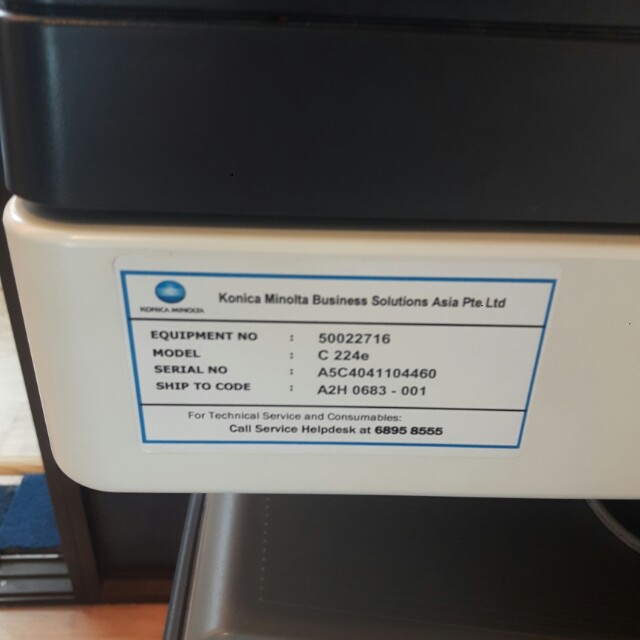 konica minolta photocopier/scan/fax/etc machine, Computers & Tech ...