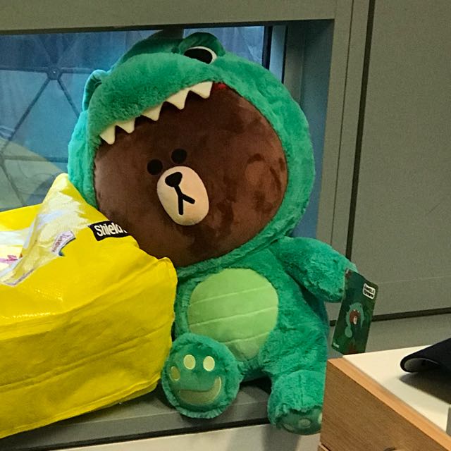 Line friends Dino Brown, Hobbies & Toys, Toys & Games on Carousell