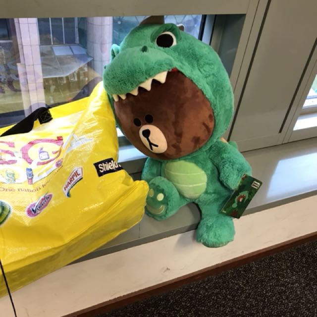 Line friends Dino Brown, Hobbies & Toys, Toys & Games on Carousell