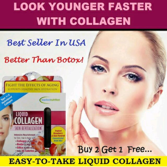 Liquid Collagen Skin Revitalization 10 Liquid Tubes X 10ml, Health ...