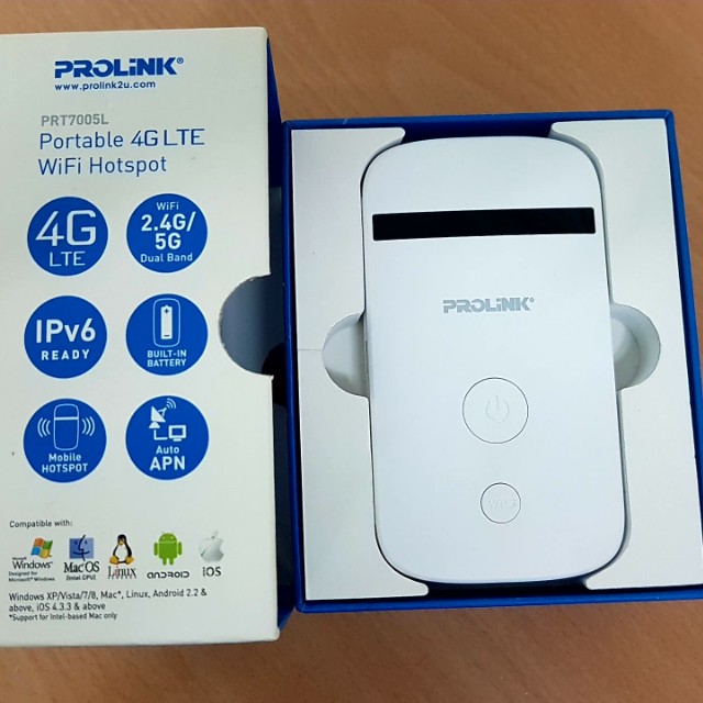 Prolink portable 4G LTE wifi hotspot 100Mbps, Mobile Phones & Gadgets ...