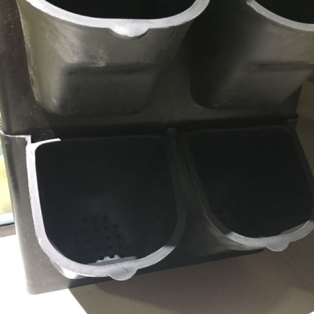 Stackable vertical pots soil hydroponic, Furniture & Home Living ...
