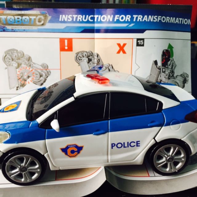 Tobot C - Rescue Police Car, Hobbies & Toys, Toys & Games on Carousell