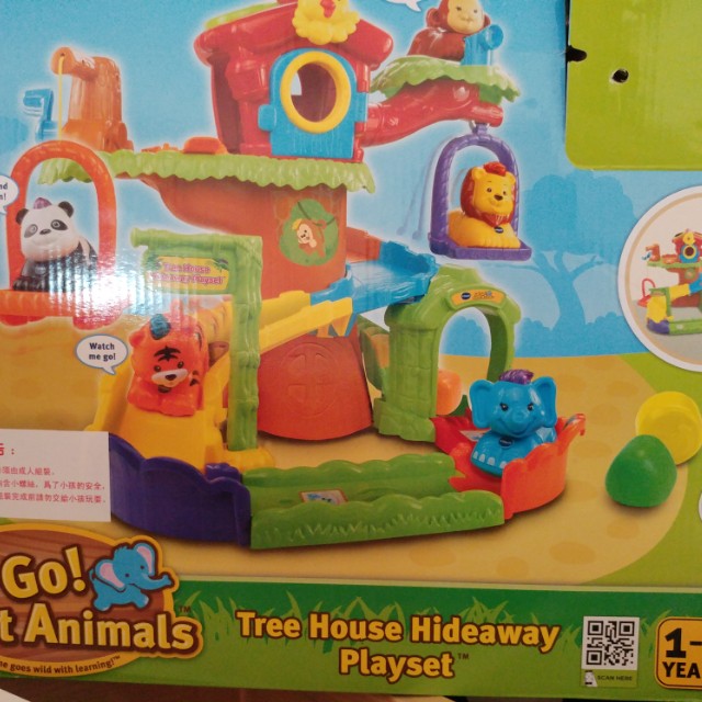 99% new Vtech Go! Go! Smart Animals - Tree House Hideaway Playset, 兒童 ...
