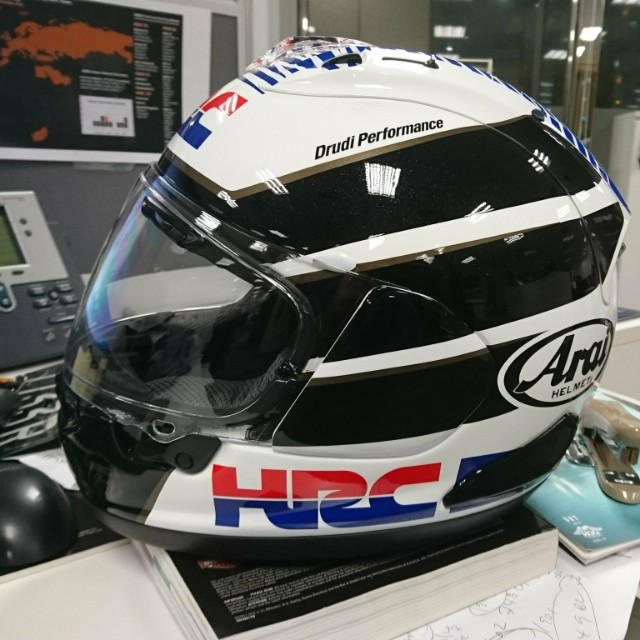 Arai HRC RX7V helmet limited edition (M), Motorcycles, Motorcycle ...