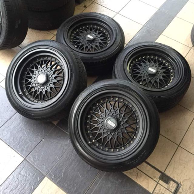 Bbs rs 15 inch sports rim saga flx tayar 70% kalau pakai kompom hensem ...