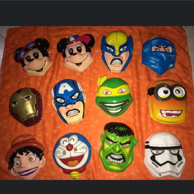 Cartoon plastic toy mask, Babies & Kids, Babies & Kids Fashion on Carousell