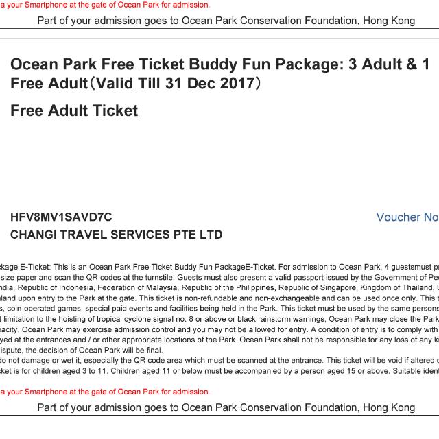 01 HK Ocean Park Ticket (Adult), Tickets & Vouchers, Event Tickets on ...