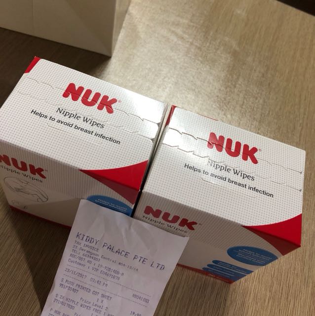 Nuke nipple wipes for mummy baby, Babies & Kids, Bathing & Changing ...