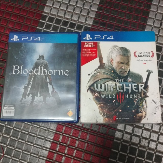 Witcher 3 and Bloodborne PS4, Video Gaming, Video Games, PlayStation on ...