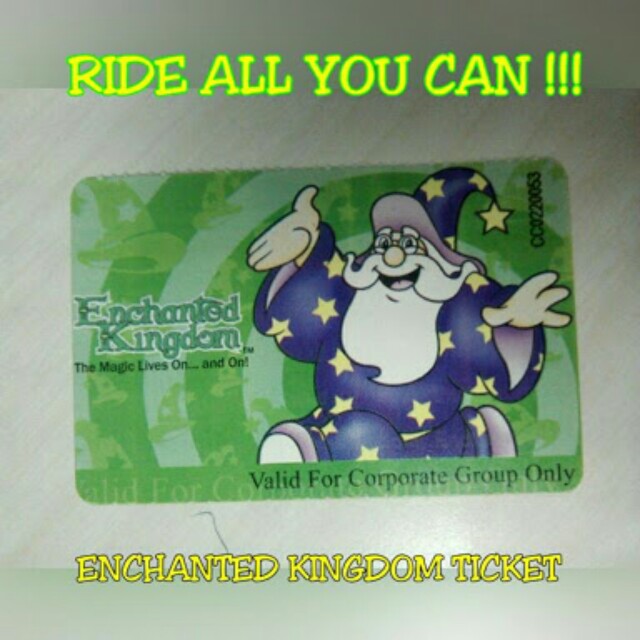 Enchanted Kingdom Tickets, Tickets & Vouchers, Local Attractions ...
