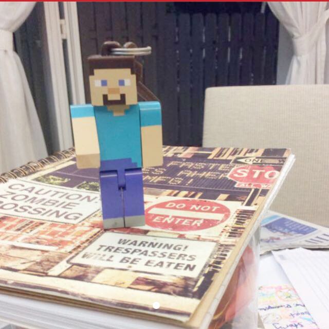 minecraft steve figurine keychain, Hobbies & Toys, Toys & Games on ...
