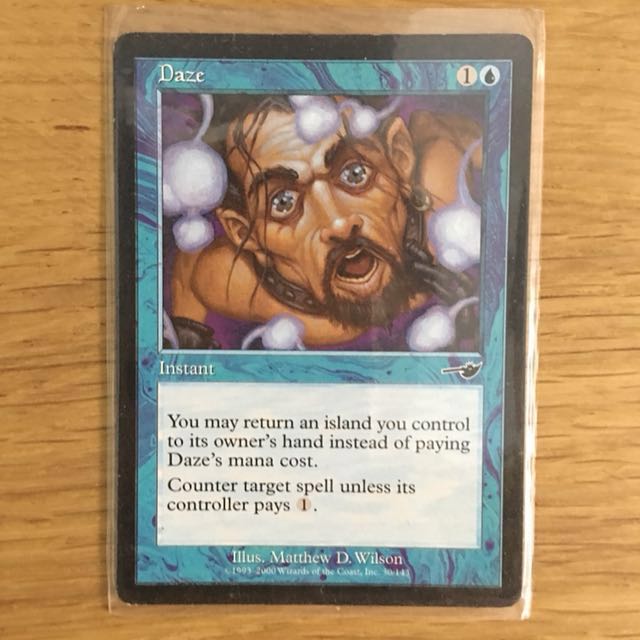 MTG NM Nemesis Common, Daze x 1, Hobbies & Toys, Toys & Games on Carousell
