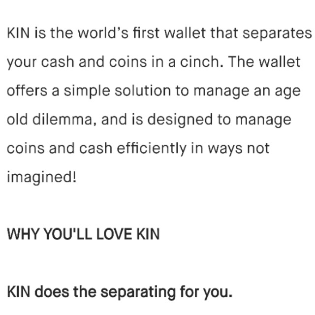 Original KIN Wallet, Luxury, Bags & Wallets on Carousell