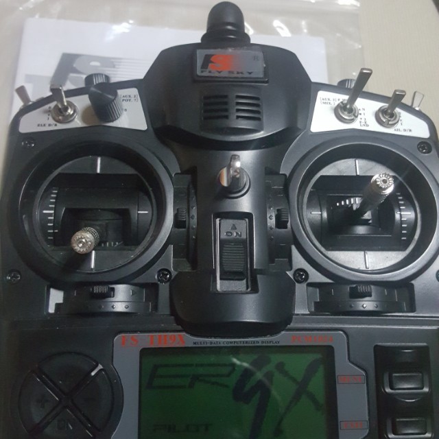 Radio Transmitter Flysky TH-9X Upgraded with ER9X Firmware and Flysky ...