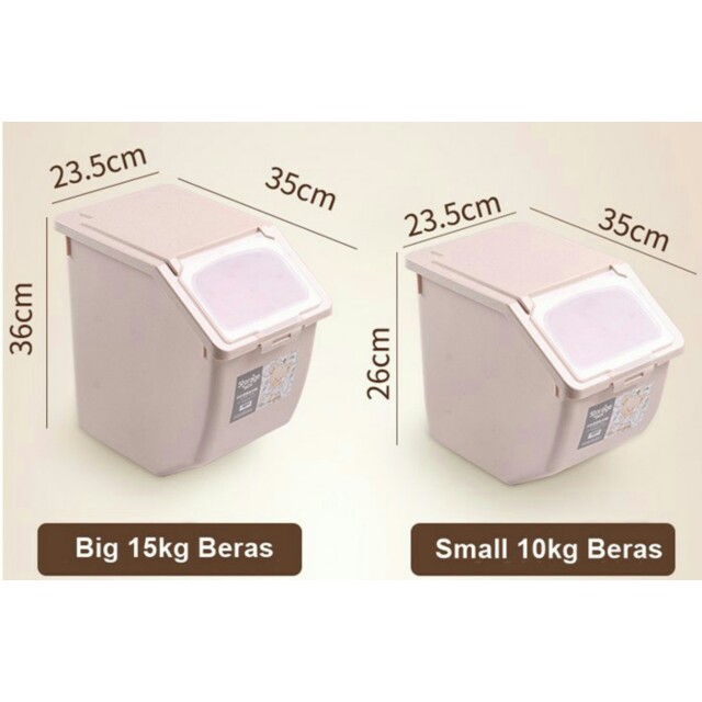 Rice Container / Bekas Beras, Furniture & Home Living, Kitchenware ...