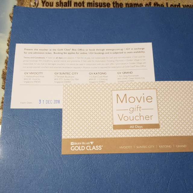 2x GV gold class movie tickets + $40 lounge voucher. Best value around ...