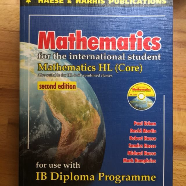 IB Math HL textbook Mathematics for the international student, Hobbies ...