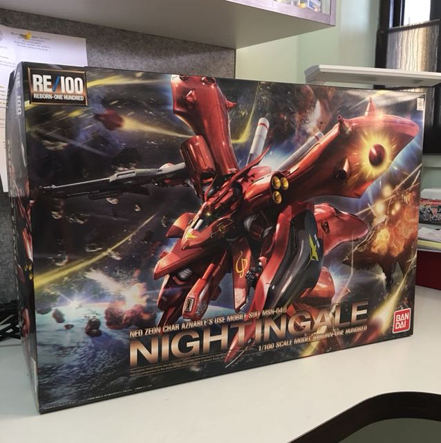 Nightingale RE/100 Neo Zeon Char Aznable Mobile Suit, Hobbies & Toys ...