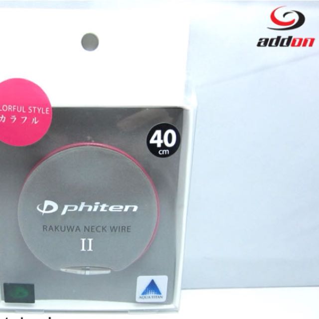 PHITEN Rakuwa Neck Wire II (40cm) Original imported from Japan, Beauty & Personal Care, Hands ...