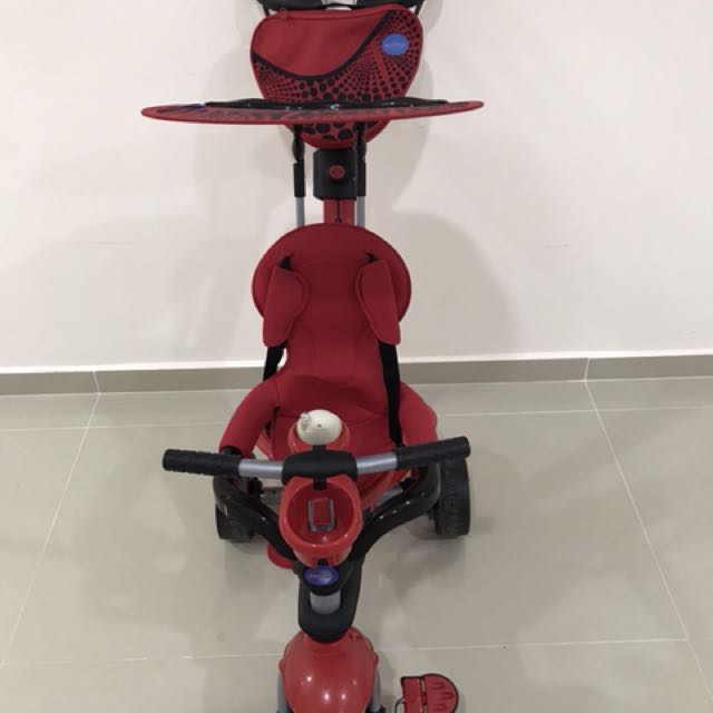 Smart Trike NEW 4 in 1 Touch-Steering Zoo (Ladybug- Red), Babies & Kids ...