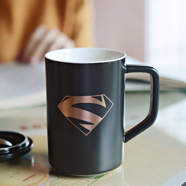 superman logo mug
