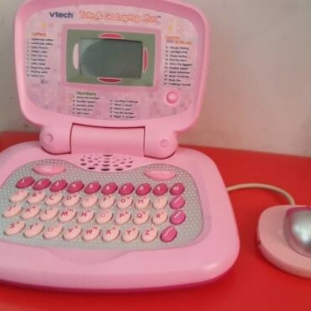Vtech laptop pink, Bayi & Anak, Mainan & Baby Walker di Carousell