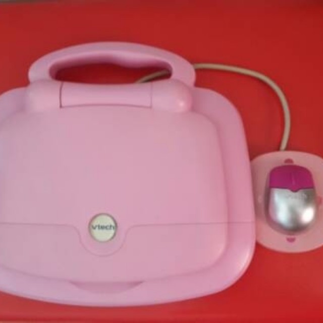Vtech laptop pink, Bayi & Anak, Mainan & Baby Walker di Carousell