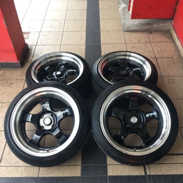 Work miestar 17 inch sports rim persona tyre 70% khas buat santapan ...