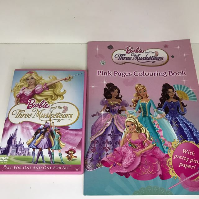 barbie and the three musketeers coloring book