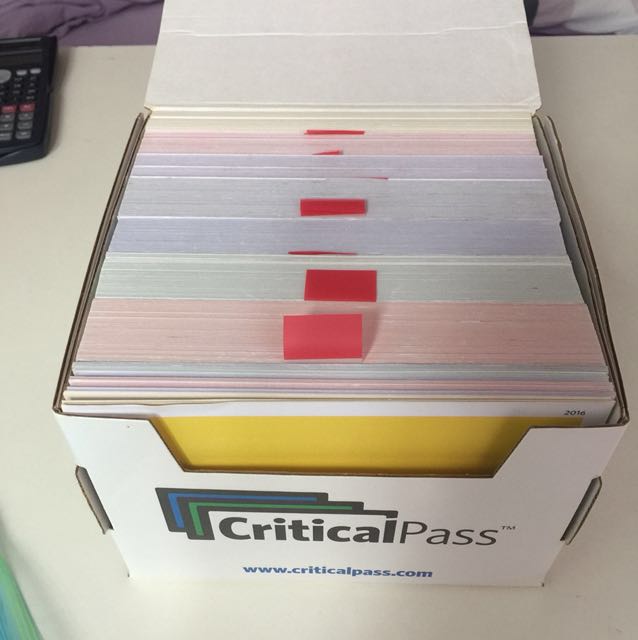 Critical pass flashcards, Hobbies & Toys, Books & Magazines, Textbooks ...