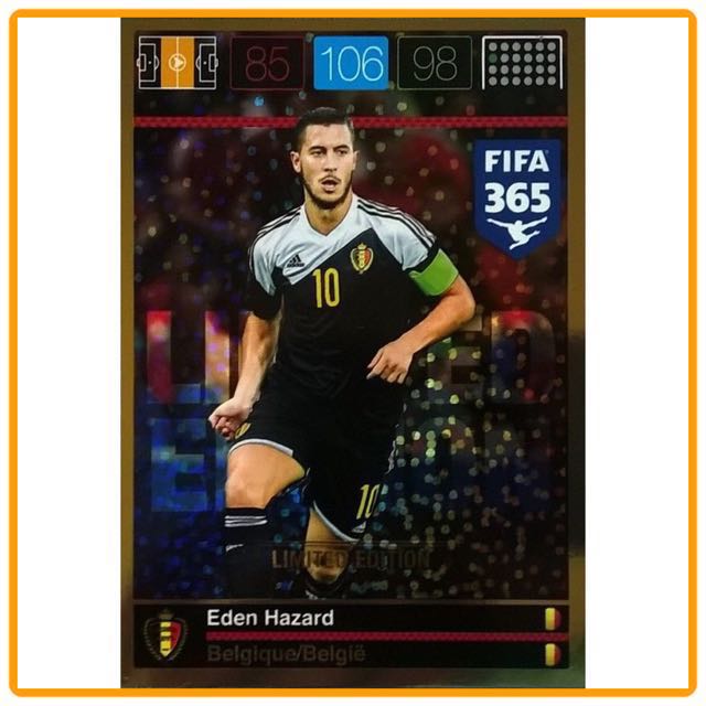 Panini Adrenalyn XL FIFA 365 Eden Hazard Limited Edition, Hobbies ...