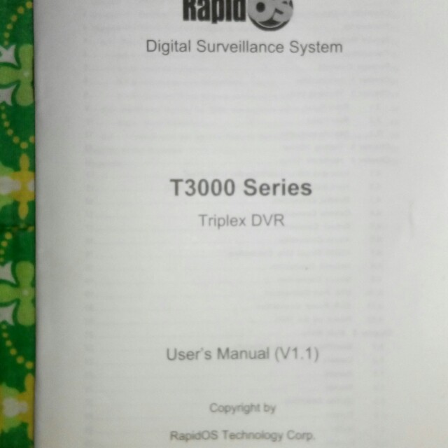 RapidOS TRIPLEX DVR 8CH T3000 SERIES, Computers & Tech, Parts ...