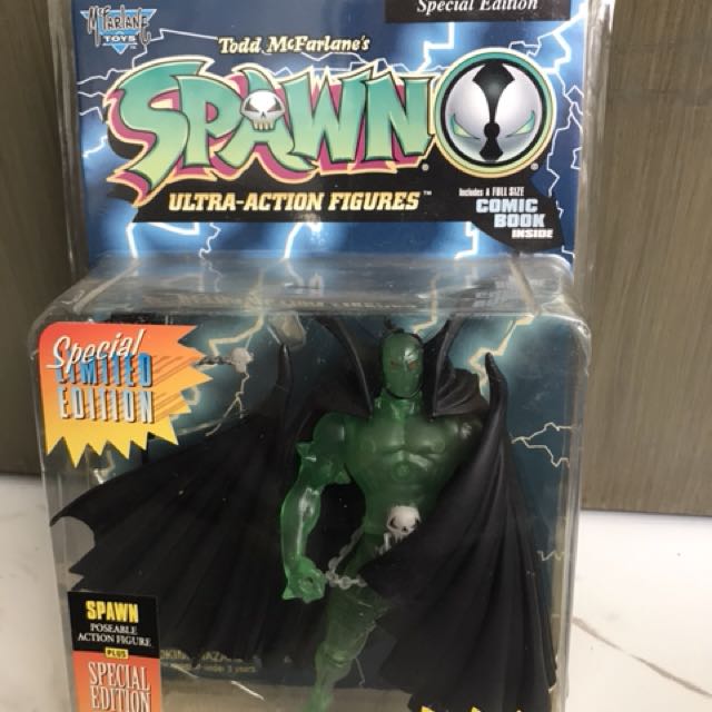 Spawn (Variant- Transparent green)- Series 1- Rare!- first Spawn Series ...