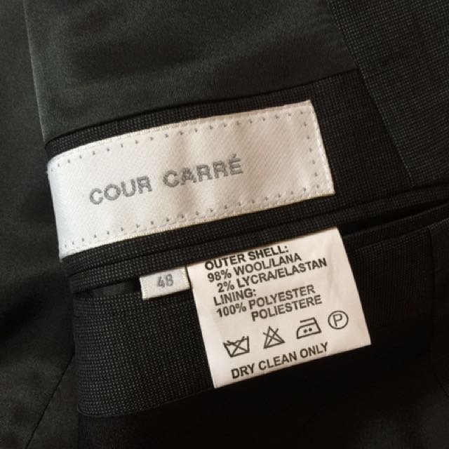 Brand New Cour Carre Suit (jacket and trousers), Men's Fashion, Tops ...