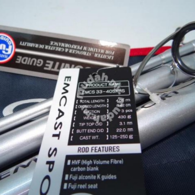 Daiwa Emcast Sport Surf Rod (Surfcasting) Spinning, Sports Equipment ...