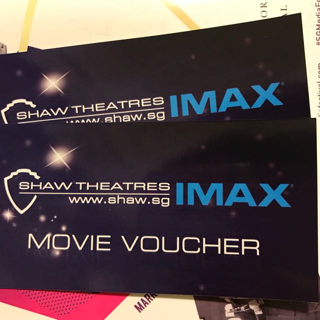 Shaw IMAX Movie Voucher, Tickets & Vouchers, Vouchers on Carousell