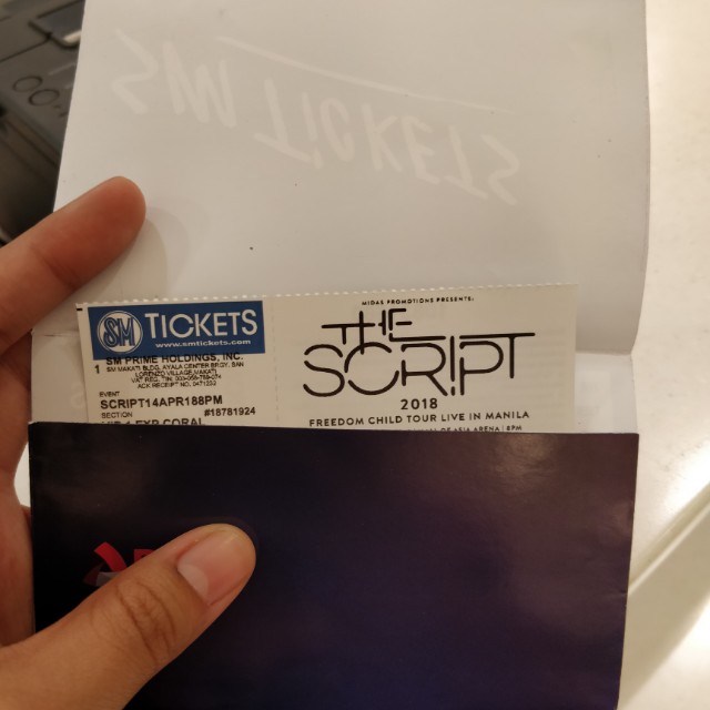 The Script Freedom Child Tour in Manila 2018 VIP 1 Experience, Tickets ...