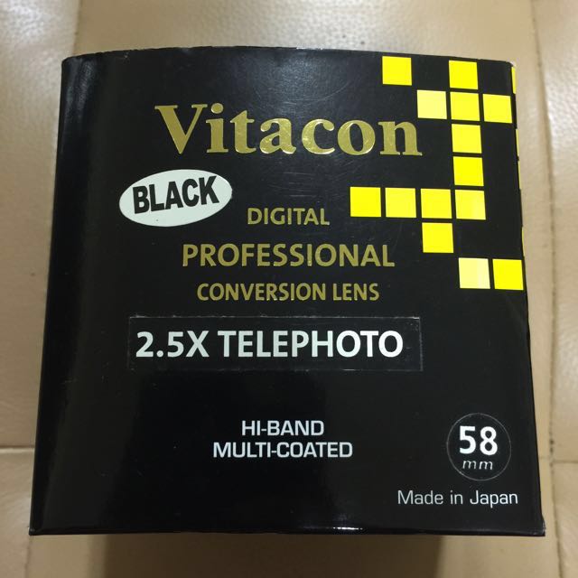 Vitacon 2.5X And 58mm Telephoto Lens, Photography, Lens & Kits on Carousell