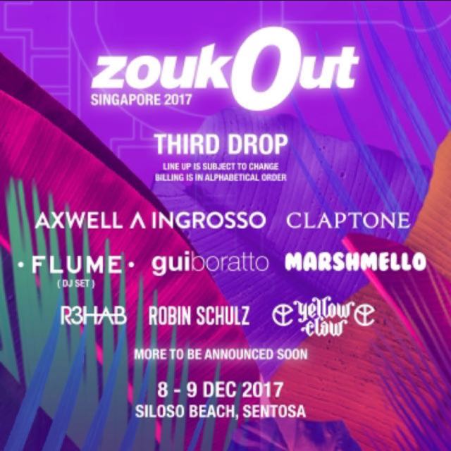ZoukOut Day 2 Ticket, Tickets & Vouchers, Event Tickets on Carousell