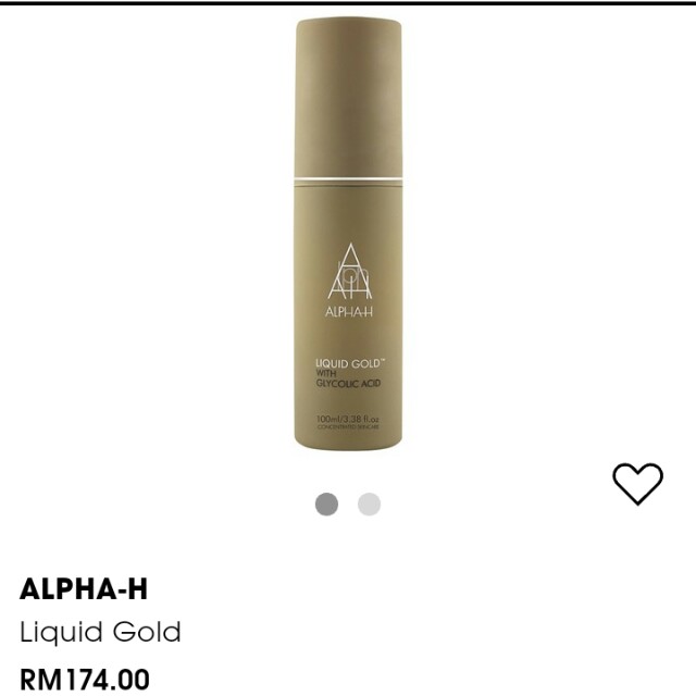 Alpha-H liquid gold with glycolic acid, Health & Nutrition, Health ...