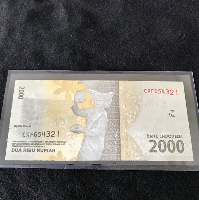 Bank Indonesia Dua Ribu Rupiah 2000 With Descending Ladder, Hobbies ...