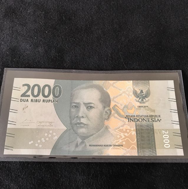 Bank Indonesia Dua Ribu Rupiah 2000 With Solid 2, Hobbies & Toys ...