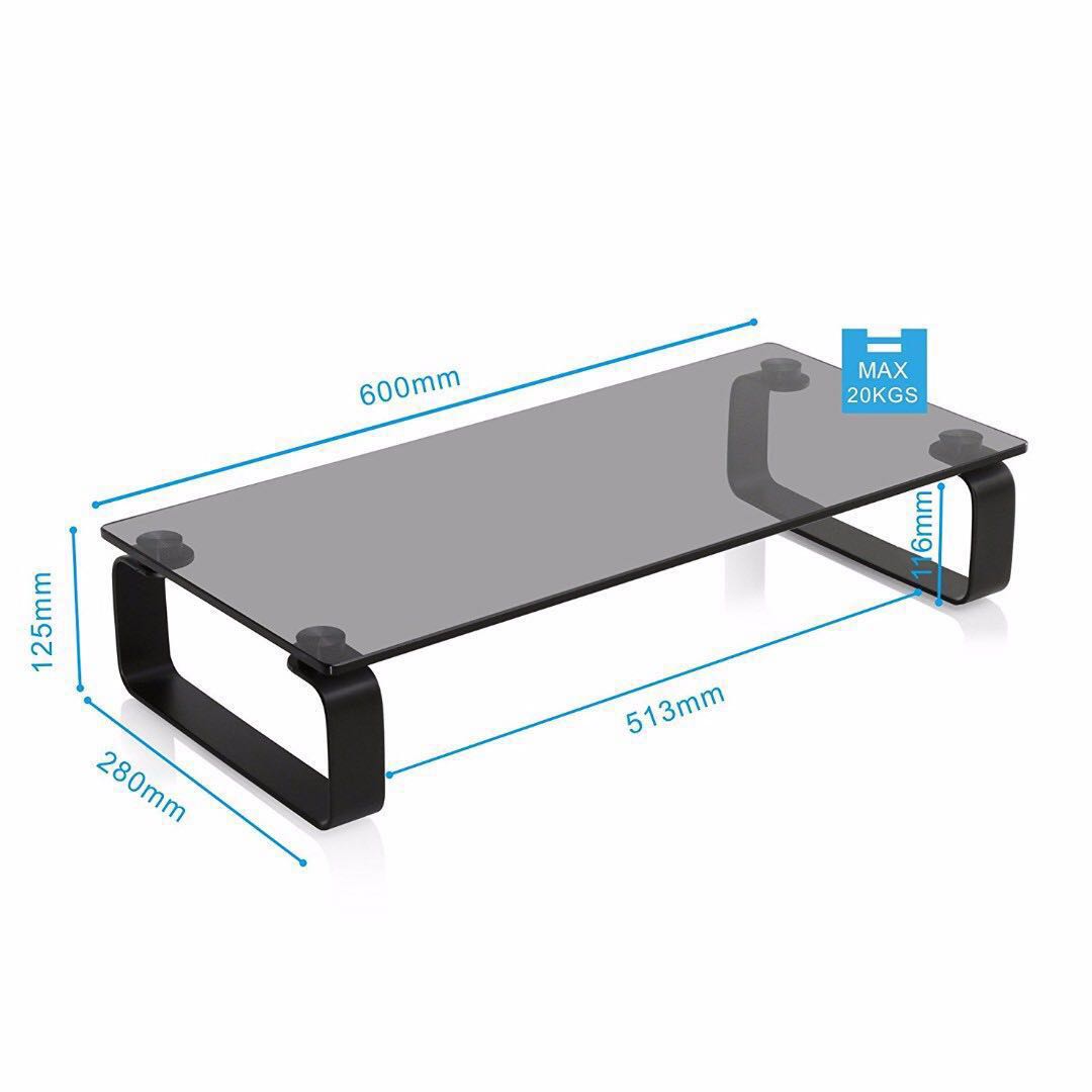 FITUEYES Glass Monitor Stand Gray, Mobile Phones & Gadgets, Mobile ...