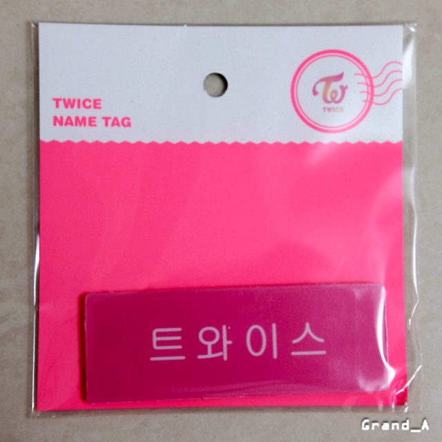 Twice Name Tag, Hobbies & Toys, Memorabilia & Collectibles, K-Wave on ...
